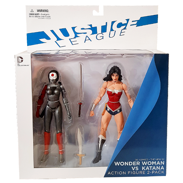 DC Comics New 52 Wonder Woman vs Katana Action Figure 2 Pack Hero Stash