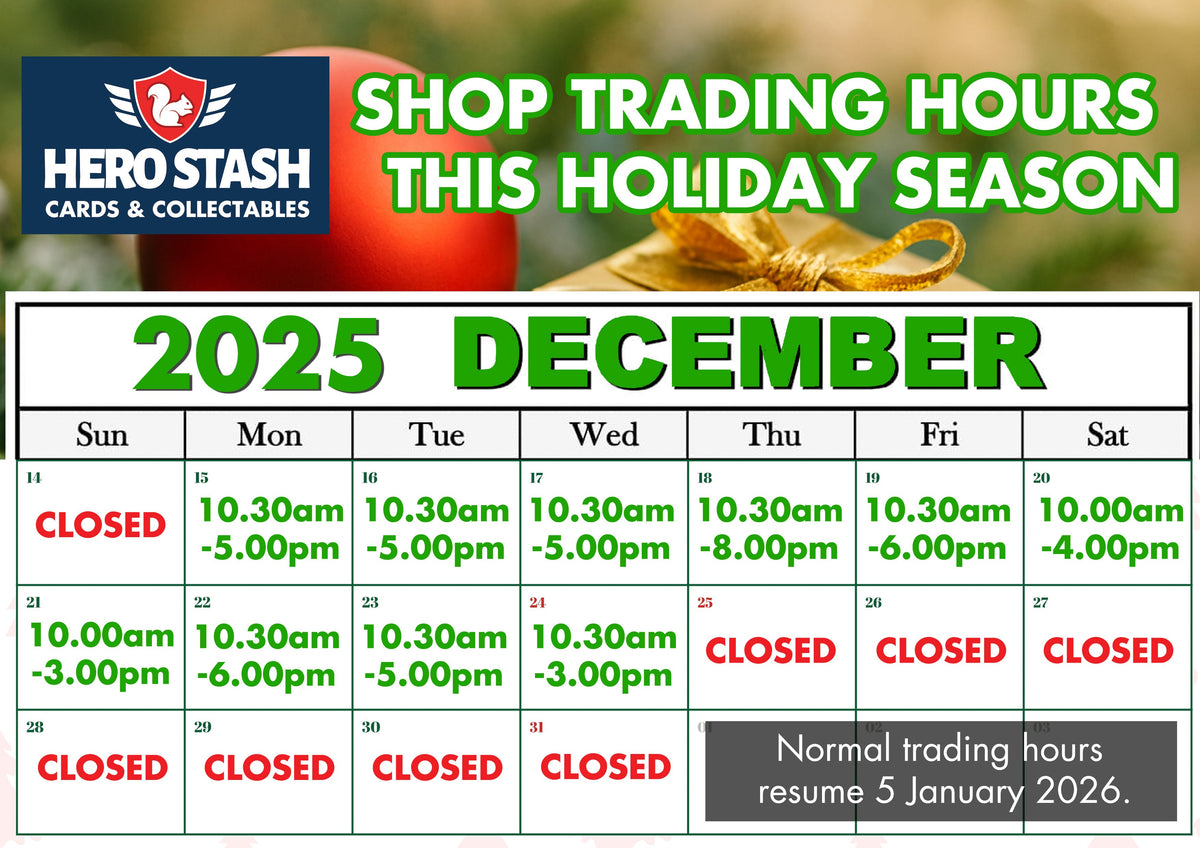 Holiday Trading Hours - December 2025 – Hero Stash