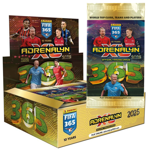 Soccer - FIFA 365 Adrenalyn XL 2025 Trading Cards - Sealed Booster Box ...