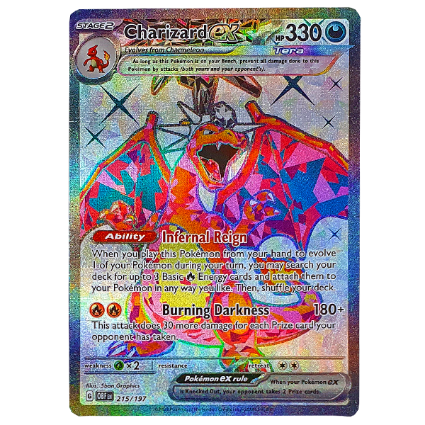 POKÉMON TCG - Charizard EX Full Art Secret Rare - 215/197 – Hero Stash