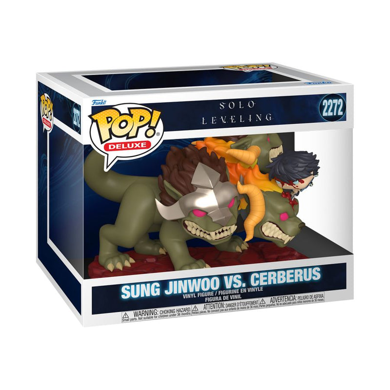 PRE-ORDER Solo Leveling - Sung Jinwoo vs Cerberus Pop! Deluxe Vinyl Fi ...