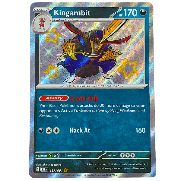 POKÉMON TCG - Kingambit Shiny Rare - 187/091 – Hero Stash