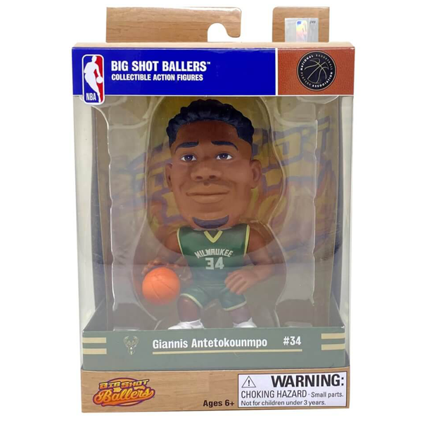 NBA: Bucks - Giannis Antetokounmpo Big Shot Ballers Action Figure ...