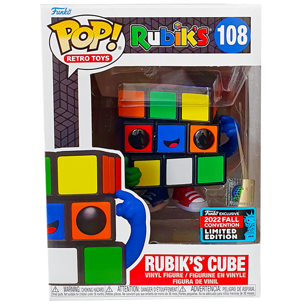 Rubik's Cube - Rubik's Cube NYCC 2022 Exclusive Pop! Vinyl Figure ...