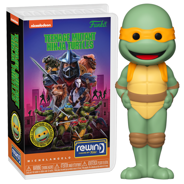 Teenage Mutant Ninja Turtles (1990) - Michelangelo Blockbuster Rewind ...
