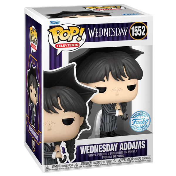 Wednesday - Wednesday Addams with Umbrella US Exclusive Pop! Vinyl Fig ...