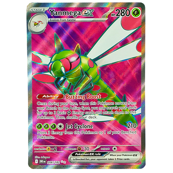 POKÉMON TCG - Yanmega ex Ultra Rare - 206/182 – Hero Stash