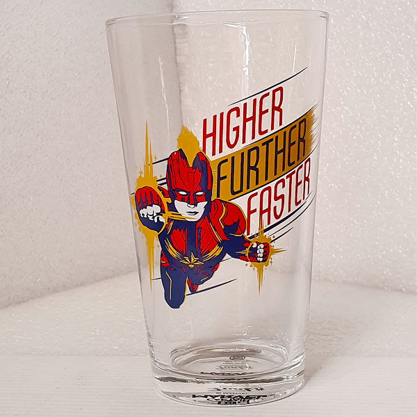 Captain Marvel - Pint Glass – Hero Stash