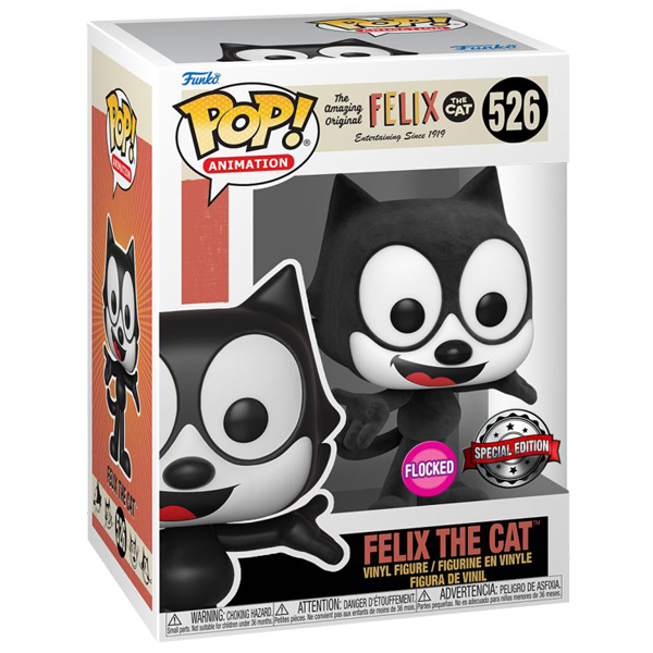 Felix the Cat - Felix the Cat Flocked US Exclusive Pop! Vinyl Figure ...